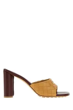 Bottega Veneta Two-tone Leather Livia Mules - Multicolor