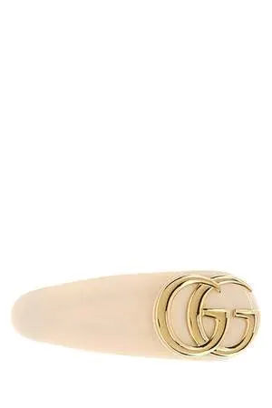 Gucci Ivory Resin Hair Clip - White