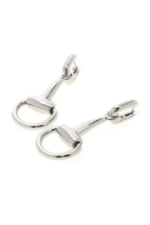 Gucci Metal Horsebit Earrings