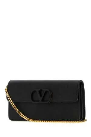 Valentino Garavani Leather Vlogo Signature Wallet