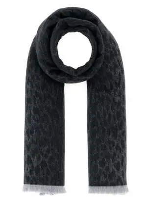 Gucci Embroidered Wool Scarf - Multicolor