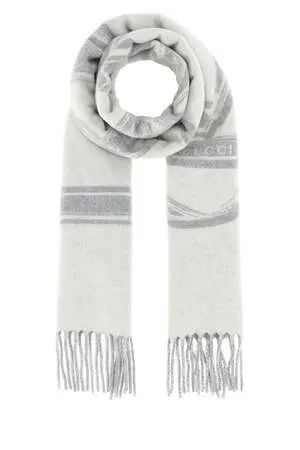 Gucci Printed Wool Blend Scarf - Multicolor