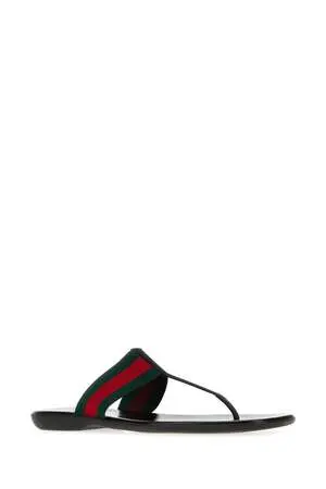 Gucci Fabric Thong Slippers