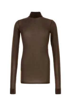Saint Laurent Jersey Top - Brown