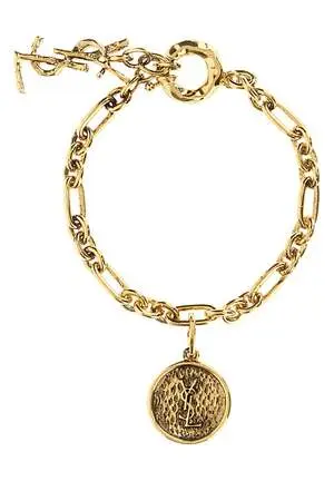 Saint Laurent Metal Bracelet - Gold