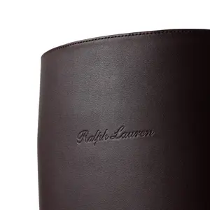 Ralph Lauren Bryne 95 Mm Calfskin Boot - Chocolate