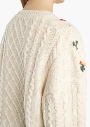 Khaite Elias Embroidery Sweater