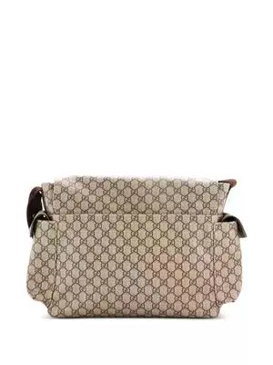 Gucci Diaper Bag Gg Coated Canvas Crossbody Bag - Brown