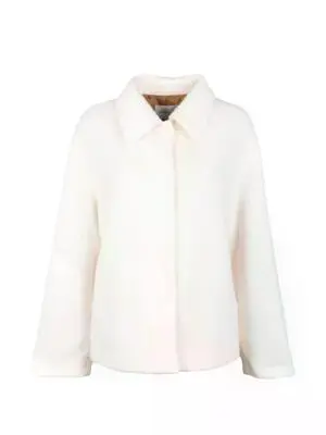 VICARIO CINQUE Bouclé-textured Collar Coat