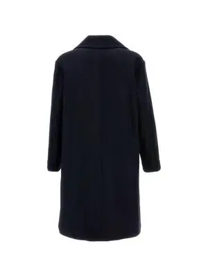SUNFLOWER Double-breasted Coat - Blue