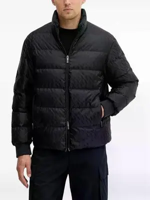 Armani Exchange Logo-print Puffer Jacket - Black
