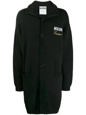 Moschino Turtle Neck Cardigan - Black