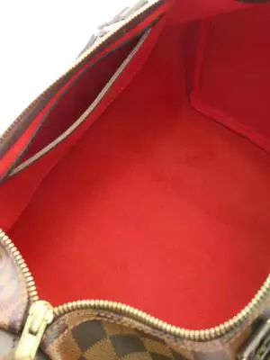 LOUIS VUITTON 2012 Damier Ebene Speedy 35 Boston Bag