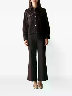 HEVRON Fiora Contrast-stitch Overshirt