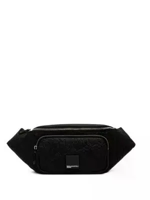 Karl Lagerfeld Logo-embossed Belt Bag - Black