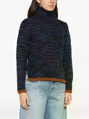 INTRECCI Space-dye Roll-neck Sweater