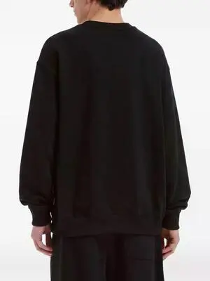 FINGERCROXX Patch-detail Crew-neck Sweater
