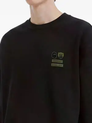 FINGERCROXX Patch-detail Crew-neck Sweater