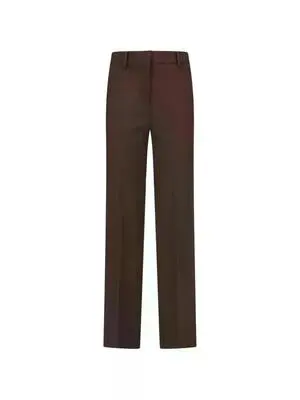 Incotex Pleated Straight-leg Trousers - Brown
