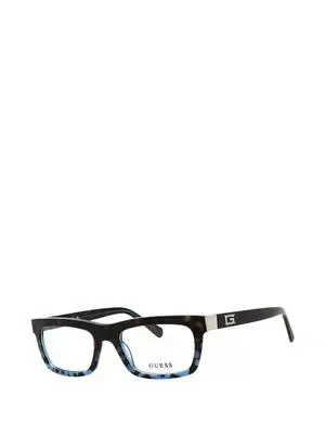 Guess Tortoiseshell-effect Rectangle-frame Glasses - Blue