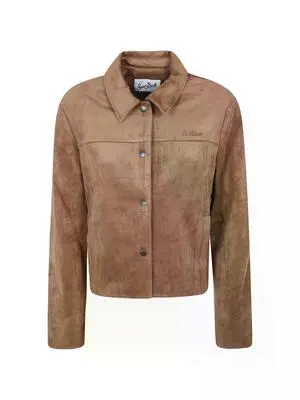 MC2 SAINT BARTH Logo-embroidered Button-up Jacket - Brown