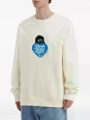 FINGERCROXX Graphic-print Sweater - White