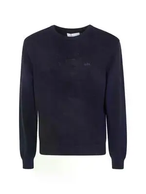 ARTE ANTWERP Logo-embroidered Knitted Sweater - Black