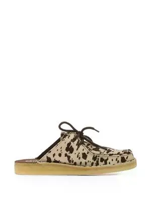 Clarks Dsrtnomad Cow-print Mules - Neutrals