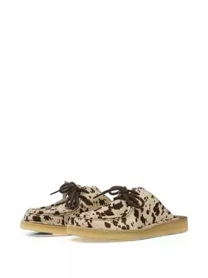 Clarks Dsrtnomad Cow-print Mules