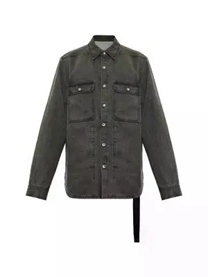 Rick Owens Button-up Denim Shirt - Grey