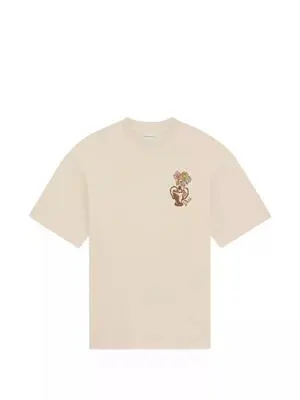 Drole De Monsieur Vase Havana Graphic-print T-shirt - Neutrals