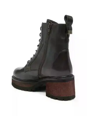 CAFÈNOIR Lace-up Platform Boots
