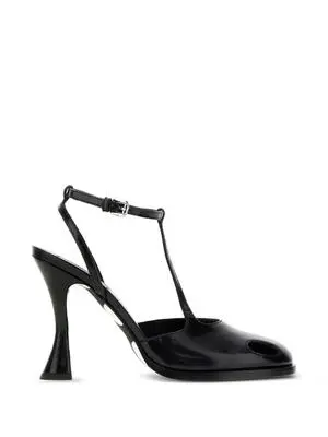 Moschino T-bar Cut-out Pumps - Black