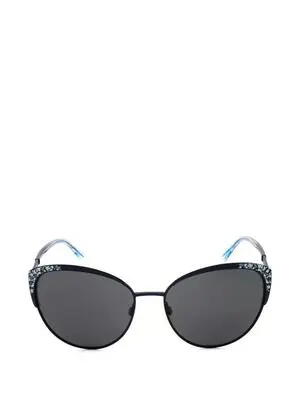DRAPER JAMES Floral-print Cat-eye Sunglasses - Blue