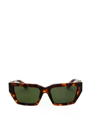 Roberto Cavalli Tortoiseshell-effect Logo-plaque Sunglasses - Brown