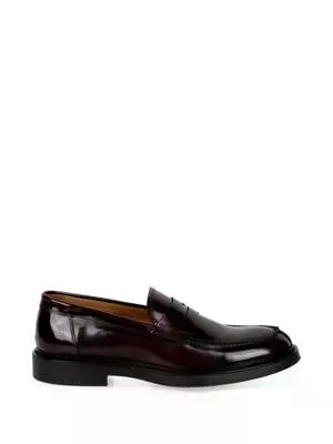 FRANCO FEDELE Polished Leather Loafers - Brown