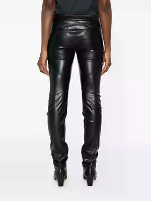ANIYE BY Caly Zip-detail Faux-leather Trousers