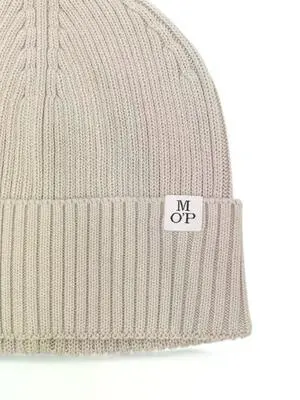 Marc O'polo Cable-knit Ribbed-trim Beanie Hat - Neutrals