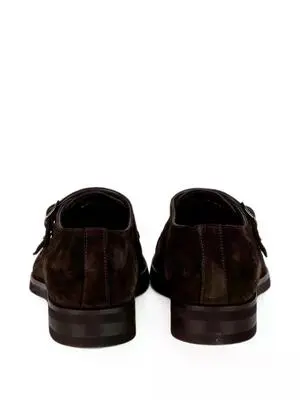 FRANCO FEDELE Double--strap Suede Monk Shoes
