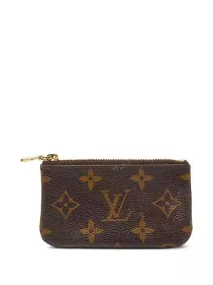 LOUIS VUITTON Monogram Key Pouch - Brown
