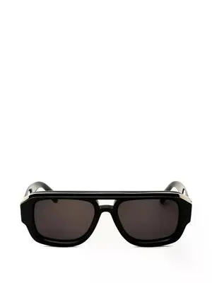 Palm Angels Stockton Pilot-frame Sunglasses - Black