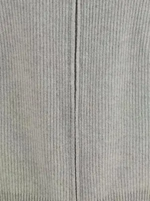 LARDINI Ribbed-knit Zip-up Sweater