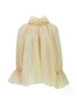 THELATEST Estelle Ruffled High-neck Blouse
