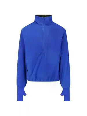 ENTIRE STUDIOS Half-zip Fleece Sweatshirt - Blue