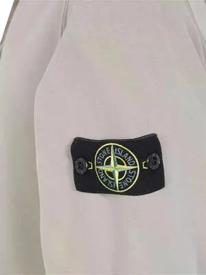 Stone Island 6100067 Brushed Organic Cotton Fleece Hooded Sweatshirt - Neutrals