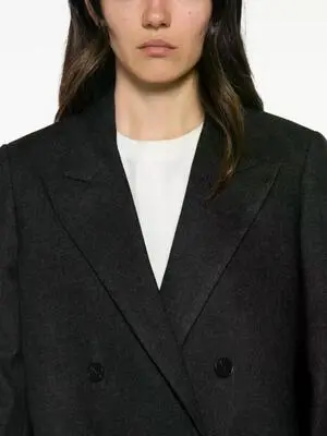 Closed Double-breasted Peaked-lapel Jacket