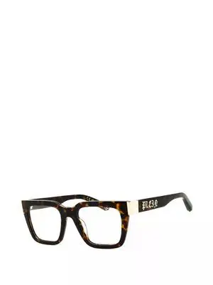 Philipp Plein Tortoiseshell-effect Rectangle-frame Glasses - Brown