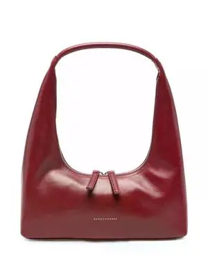 MARGESHERWOOD Logo-print Leather Shoulder Bag - Red