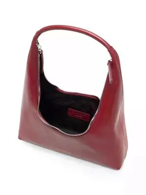 MARGESHERWOOD Logo-print Leather Shoulder Bag - Red