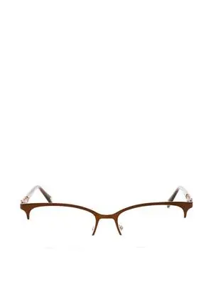 EMOZIONI Rectangle-frame Glasses - Brown